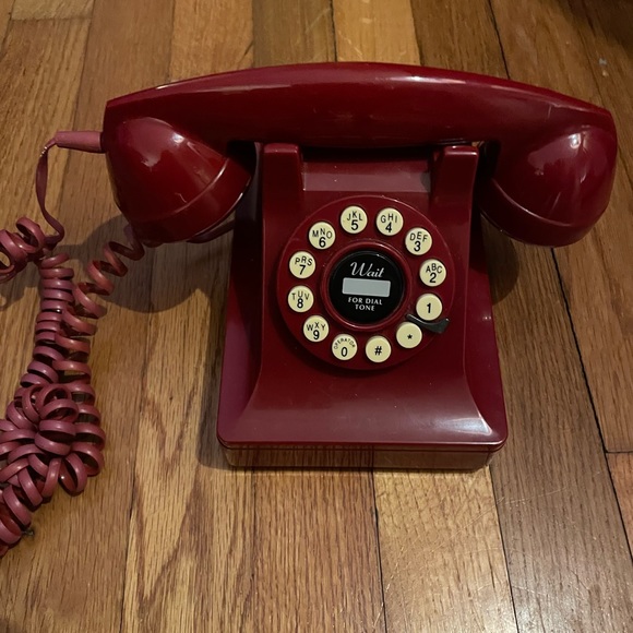 Crosley | Office | Red Push Button Crosley Desk Telephone Wait For Dial Tone Phone Is Model 32 ...